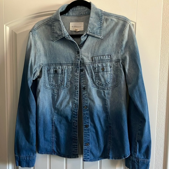 BCBGeneration | Tops | Bcbg Denim Top | Poshmark